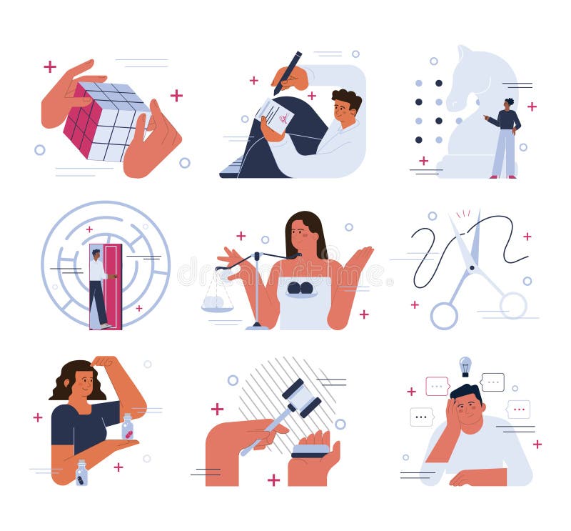 Made Decision Set. Confident Verdict, Question or Problem Solution ...