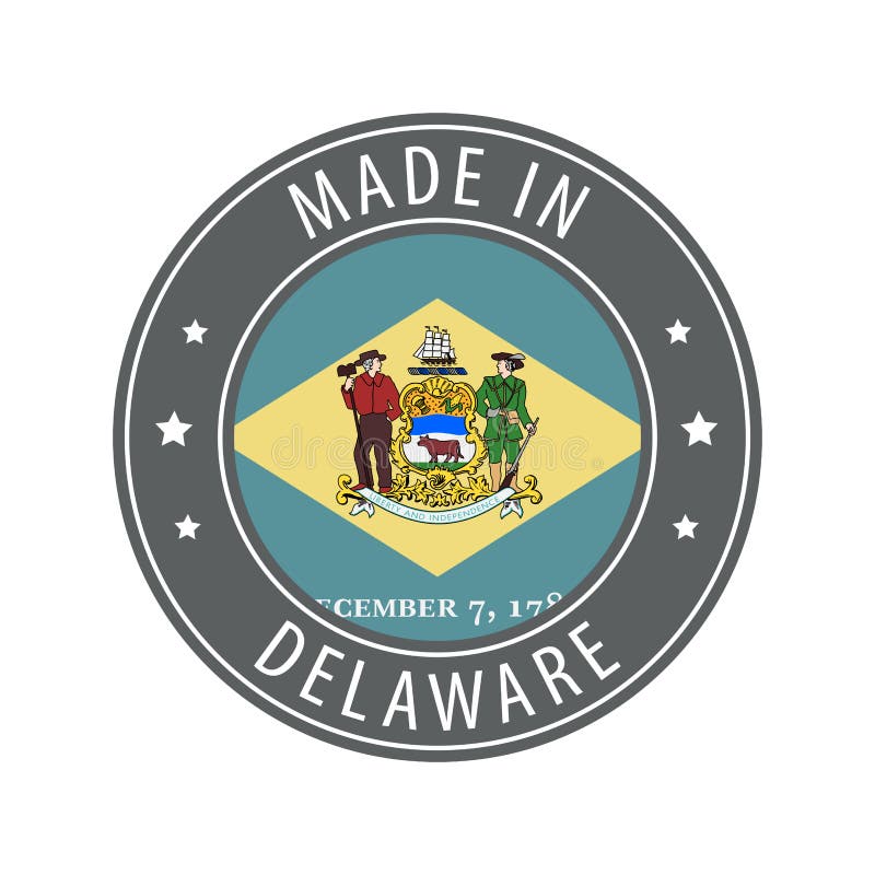 Made in Delaware icon. stock vector. Illustration of vector - 218524620
