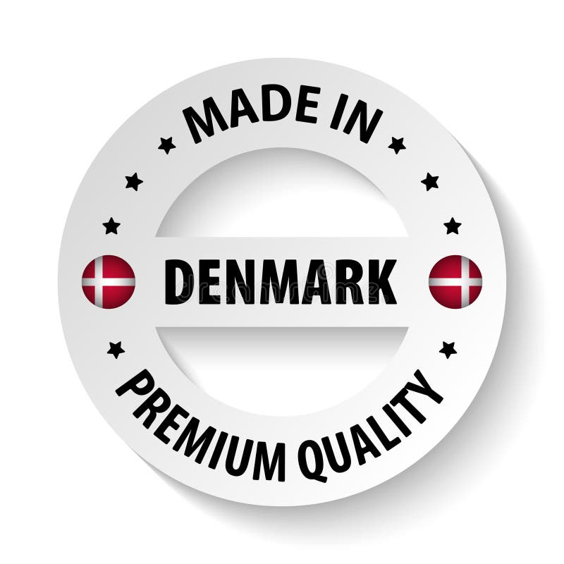 Made in Denmark Graphic and Label Stock Vector - Illustration of ...