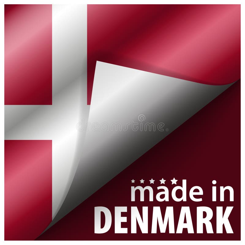 Made in Denmark Graphic and Label Stock Vector - Illustration of ...