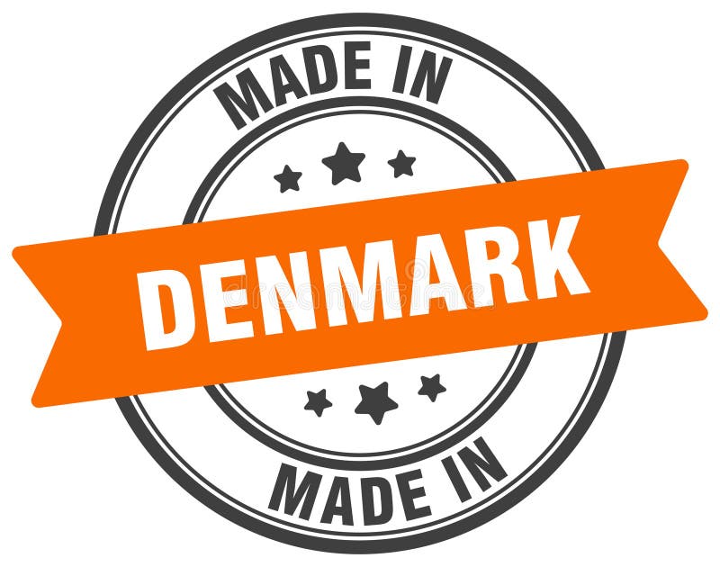 Made in Denmark Round Sign. Made in Denmark Stamp Stock Vector ...