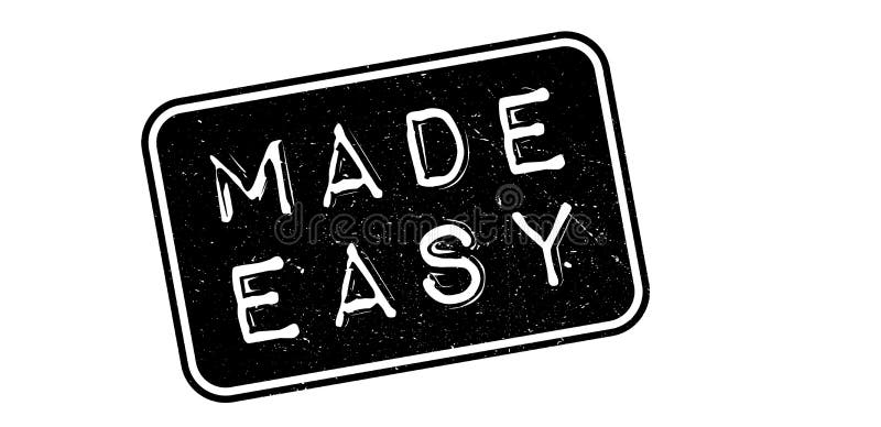 Made Easy rubber stamp stock illustration. Illustration of handy - 83193292