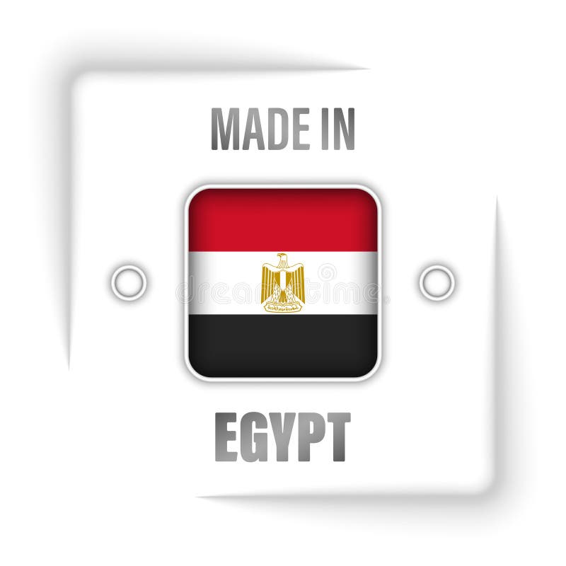 Made in Egypt Graphic and Label Stock Vector - Illustration of national ...