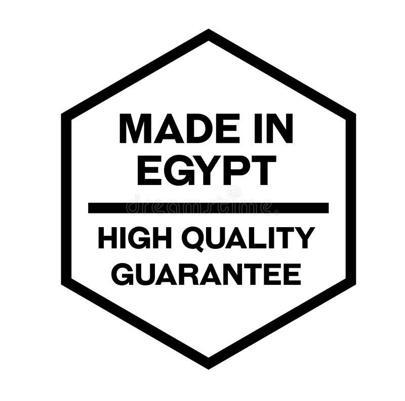 Egypt Map Label with Retro Vintage Styled Design. Stock Vector ...