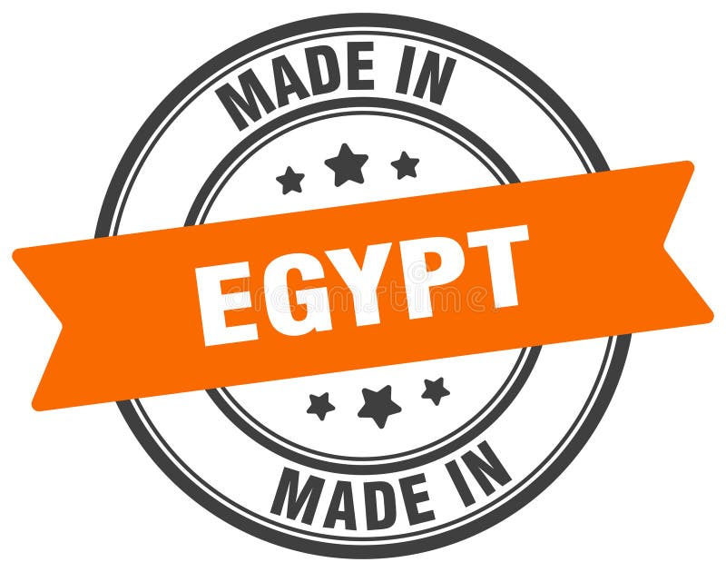 Made in Egypt Round Sign. Made in Egypt Stamp Stock Vector ...