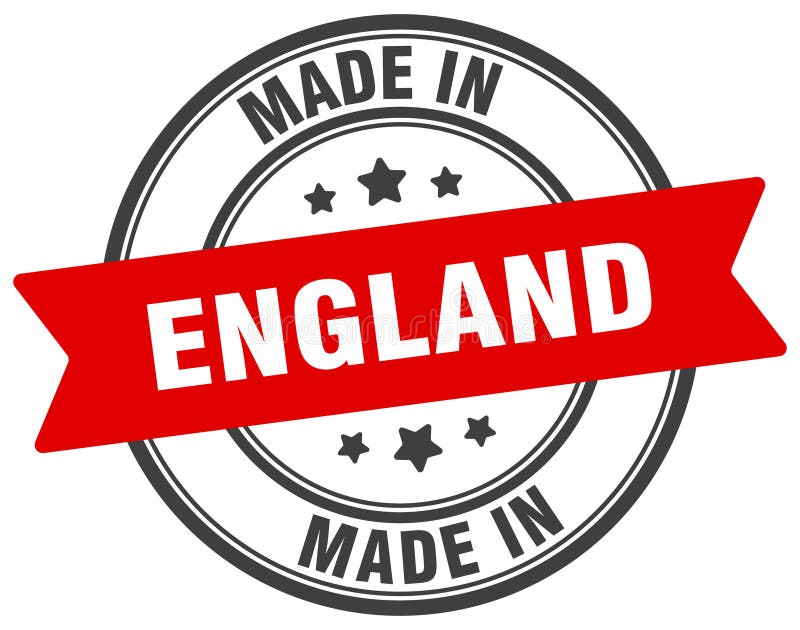 Made in England Round Sign. Made in England Stamp Stock Vector ...