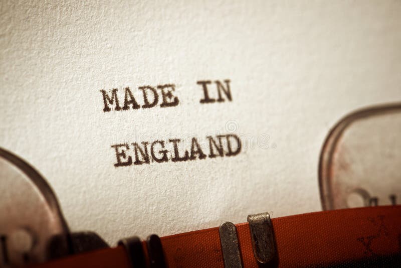 Made in England stock photo. Image of manual, paper - 263441570