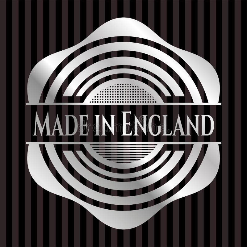 Made in England Silvery Badge. Vector Illustration Stock Vector ...