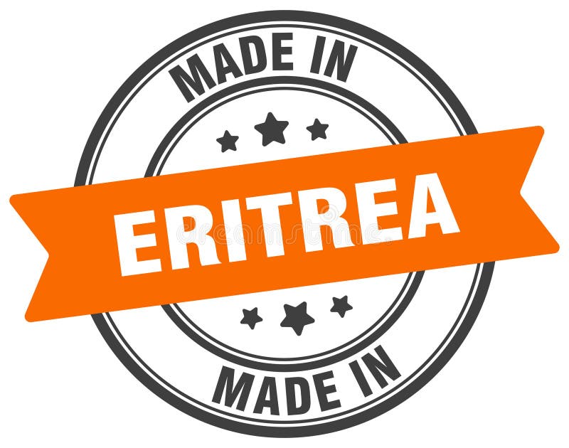 Made in Eritrea Round Sign. Made in Eritrea Stamp Stock Vector ...
