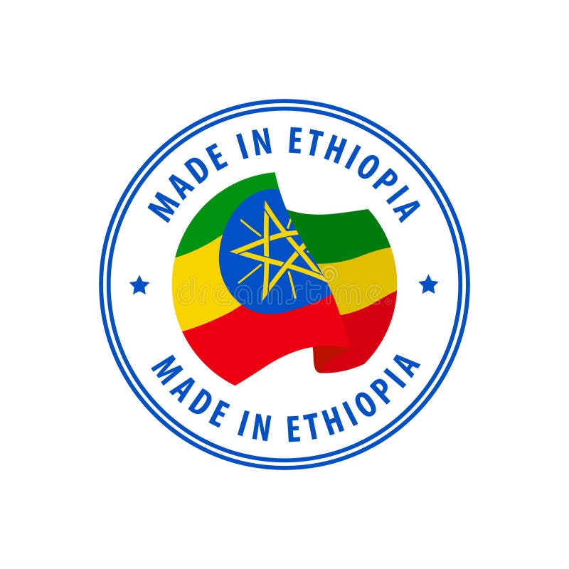 Made in Ethiopia Stamp, Sticker. Vector Illustration Stock Illustration ...
