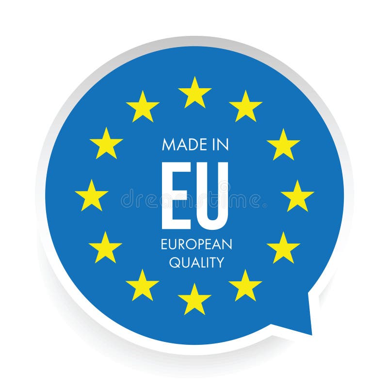 Europe Union Logo Eu European Union Logo Sticker Royalty Free Vector