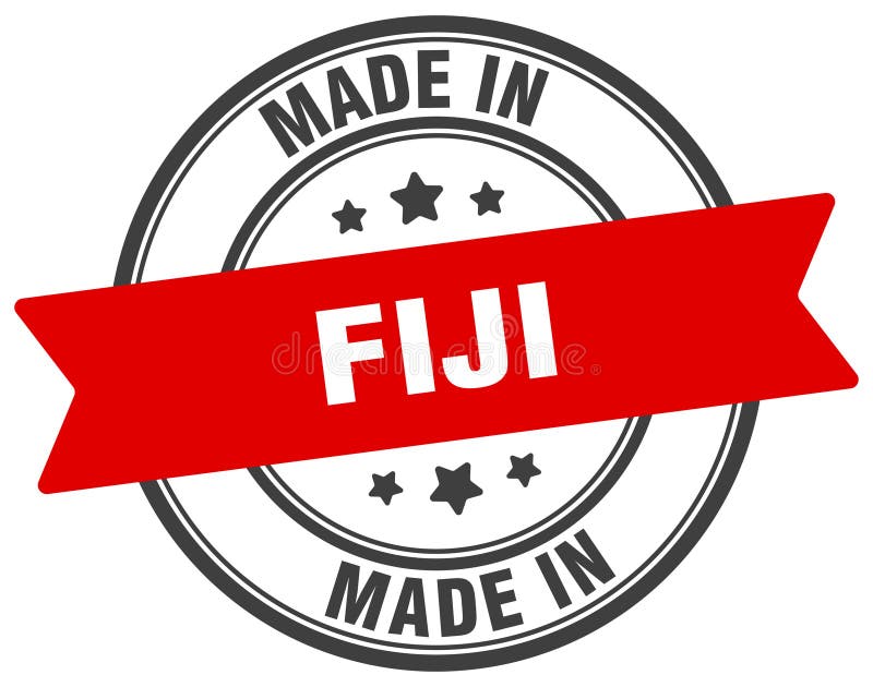 Made in Fiji Round Sign. Made in Fiji Stamp Stock Vector - Illustration ...