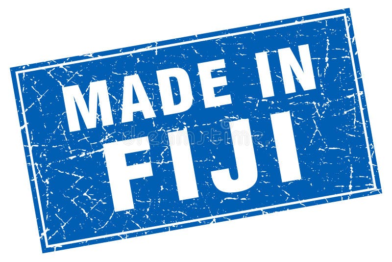 Made in Fiji stamp stock vector. Illustration of fabricated - 125214601