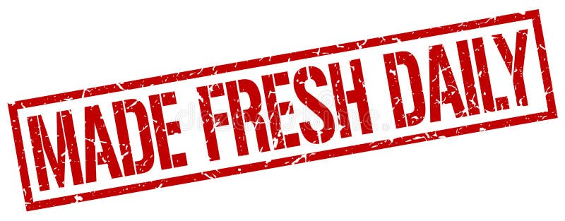 Made Fresh daily Banner. Made Fresh daily Ribbon Label Sign Set Stock ...