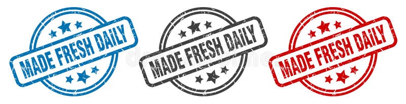 Made fresh daily price tag stock vector. Illustration of design - 118867322