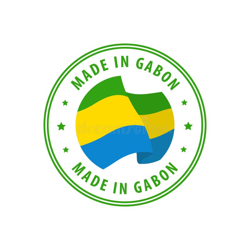 Made in Gabon Stamp, Sticker. Vector Illustration Stock Vector ...