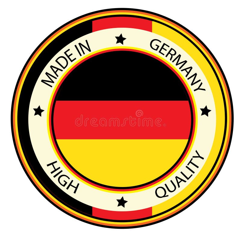 Made in germany stock illustration. Illustration of badge - 38773428