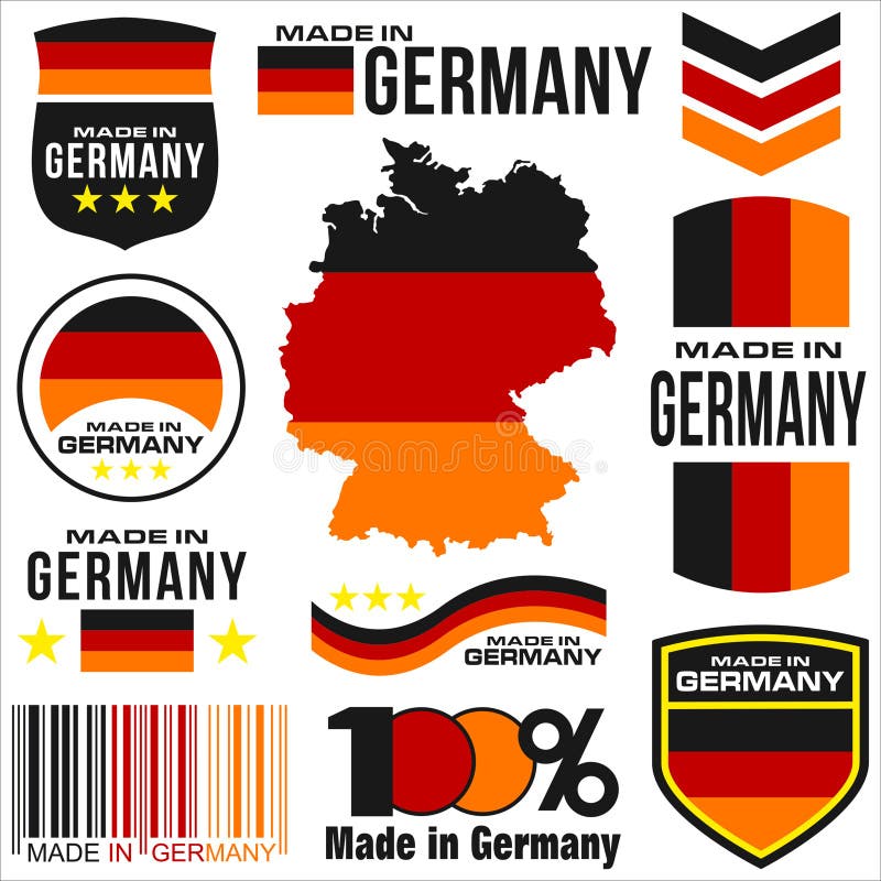 Made In Germany Collection stock vector. Illustration of online - 38817826
