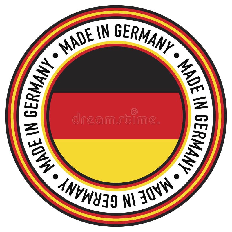 Made in Germany Circular Decal Stock Vector - Illustration of germany ...