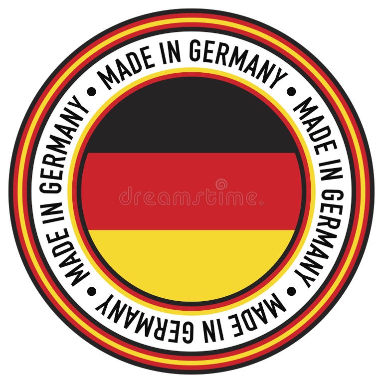 Made in Germany Circular Decal Stock Vector - Illustration of germany ...