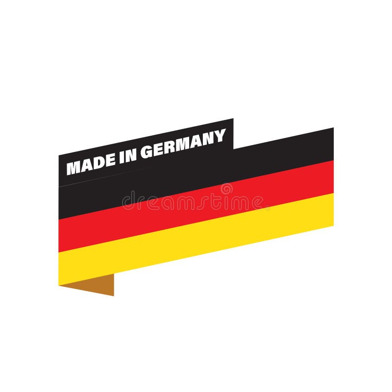 Made in Germany Flag Label Tag Stock Illustration - Illustration of ...