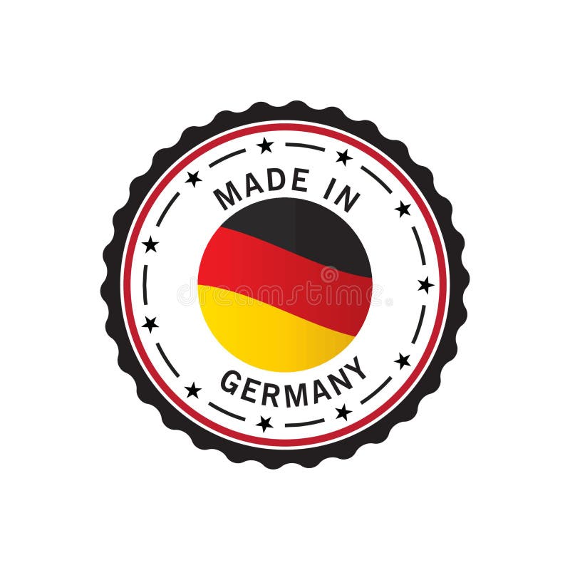 Made in Germany Label Design. Vector Illustration Decorative Design ...