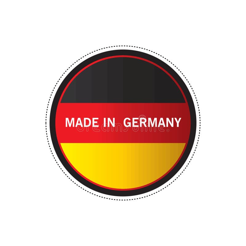 Made in Germany Label Design. Vector Illustration Decorative Design ...