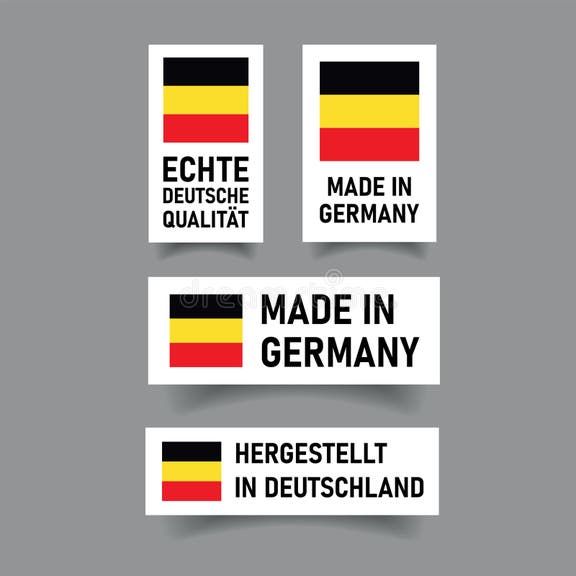 Made in Germany label set stock vector. Illustration of sticker - 294204621