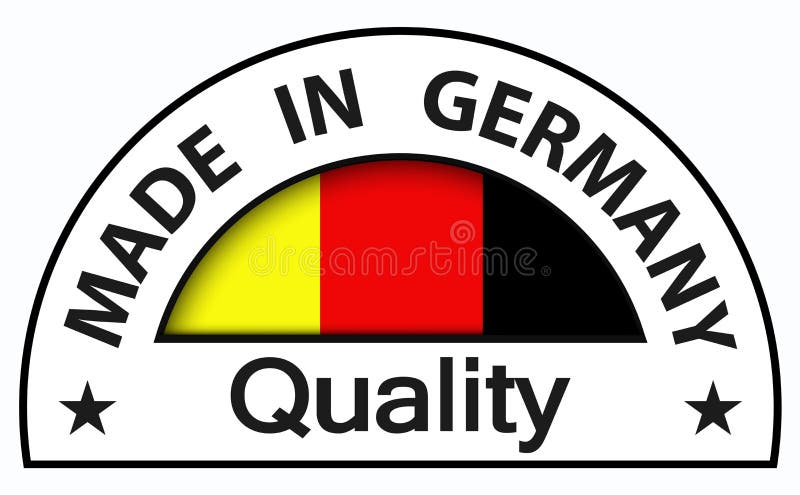 Made in Germany Quality Icon, Circle Button Stock Vector - Illustration ...