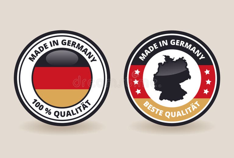 Made in Germany Quality Labels Stock Vector - Illustration of badge ...