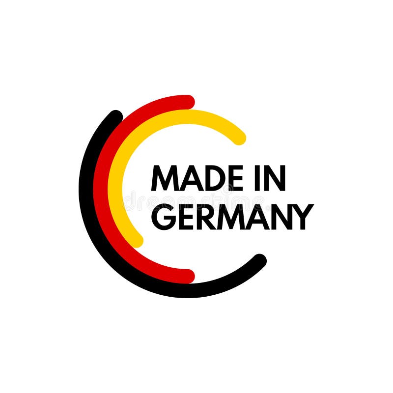 Made in Germany, Rounded Rectangles Vector Logo Stock Vector ...