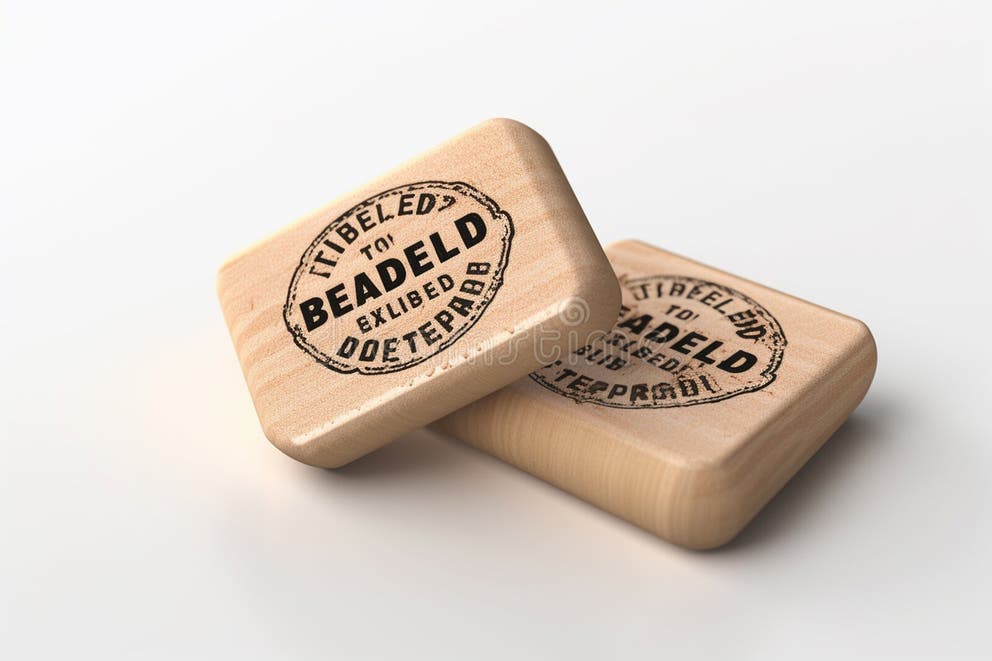 Made in Germany Stamp on a Wooden Cube. 3D Rendering. Stock ...