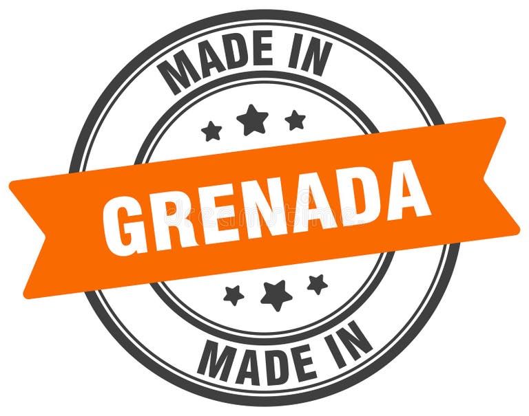 Made in Grenada Round Sign. Made in Grenada Stamp Stock Vector ...