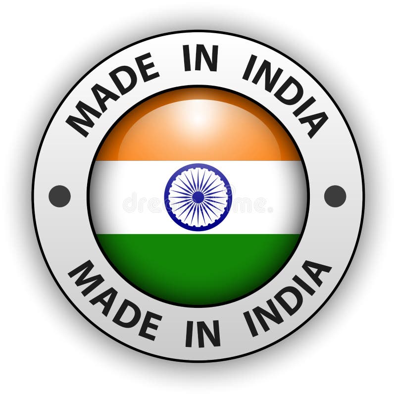 Made in India 3D icon stock vector. Illustration of factory - 207631788