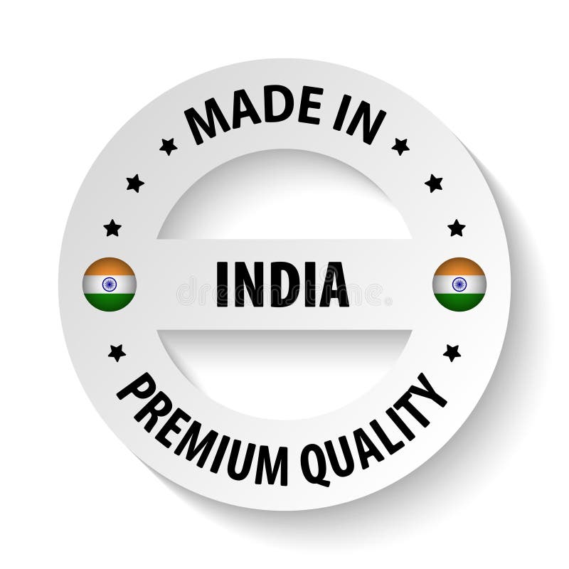 Made In India Graphic And Label Stock Vector Illustration Of Country Flag 312372037