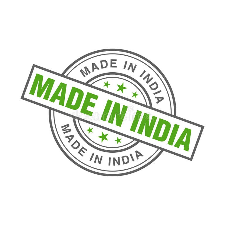 Made in India Rubber Stamp Vector Template Stock Vector - Illustration ...