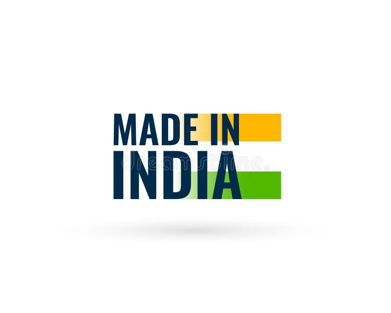 Made in India Tricolor Symbol Background for Industry Advertisement ...