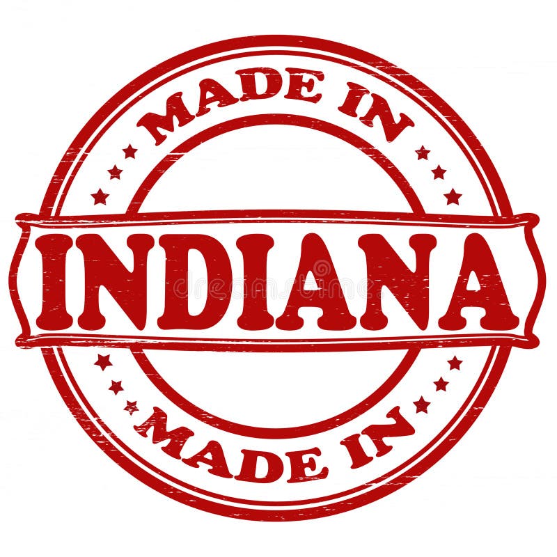 Made in Indiana stock illustration. Illustration of miscellaneous ...