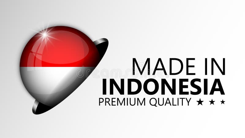 Made in Indonesia Graphic and Label Stock Vector - Illustration of ...
