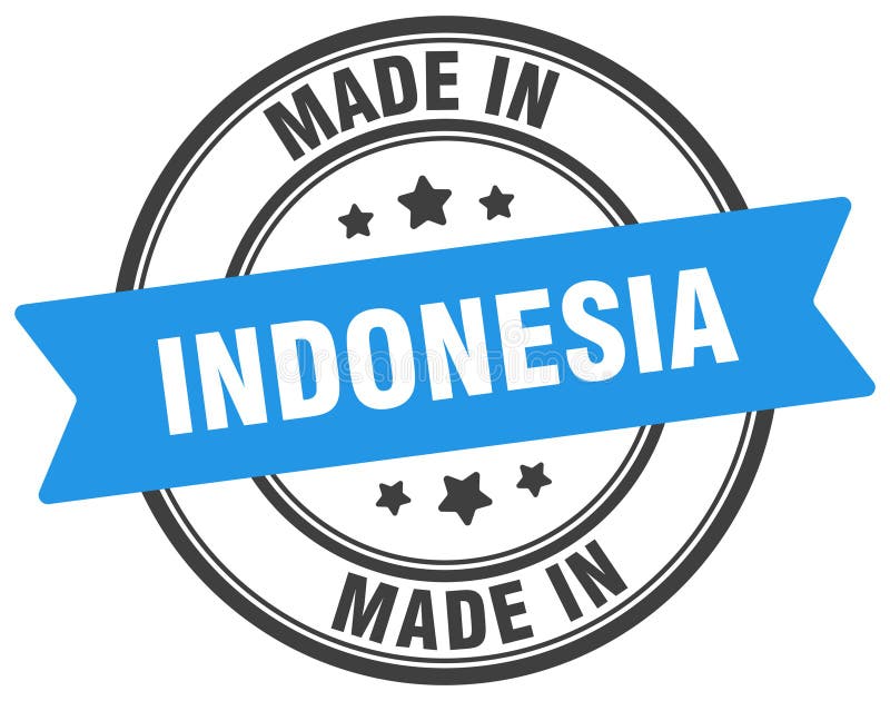 Made in Indonesia Round Sign. Made in Indonesia Stamp Stock Vector ...