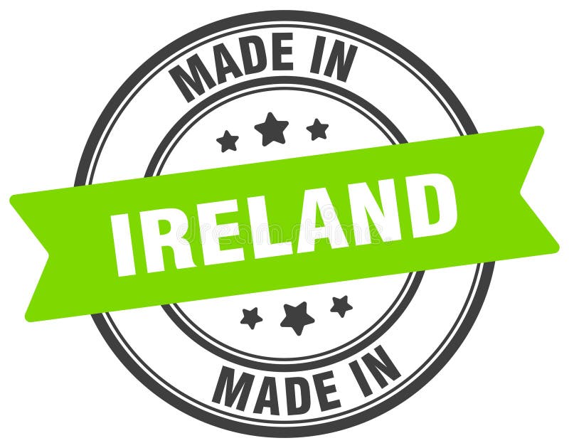 Made in Ireland Round Sign. Made in Ireland Stamp Stock Vector ...