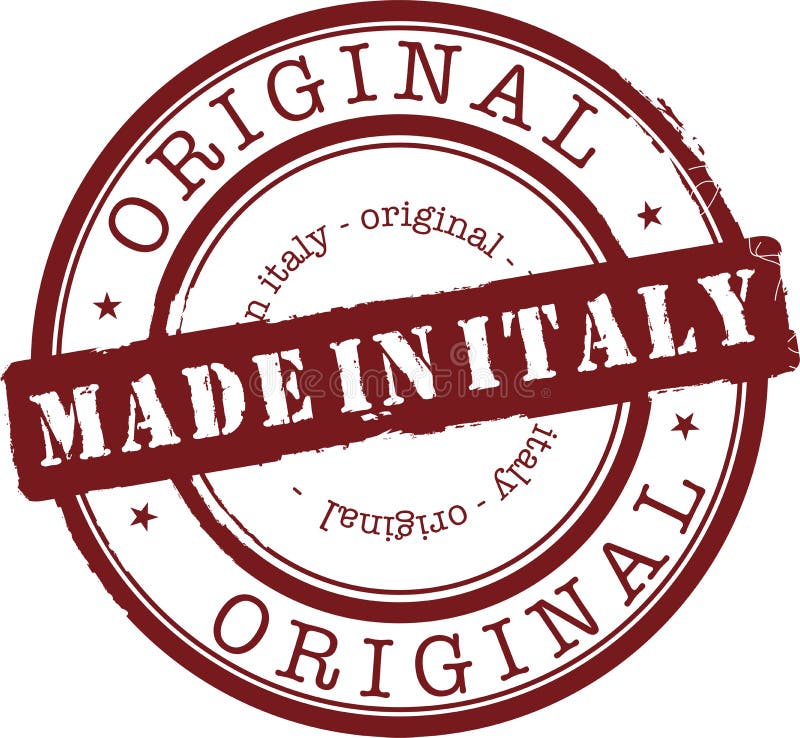 Made in Italy label. stock vector. Illustration of italiano - 43105216