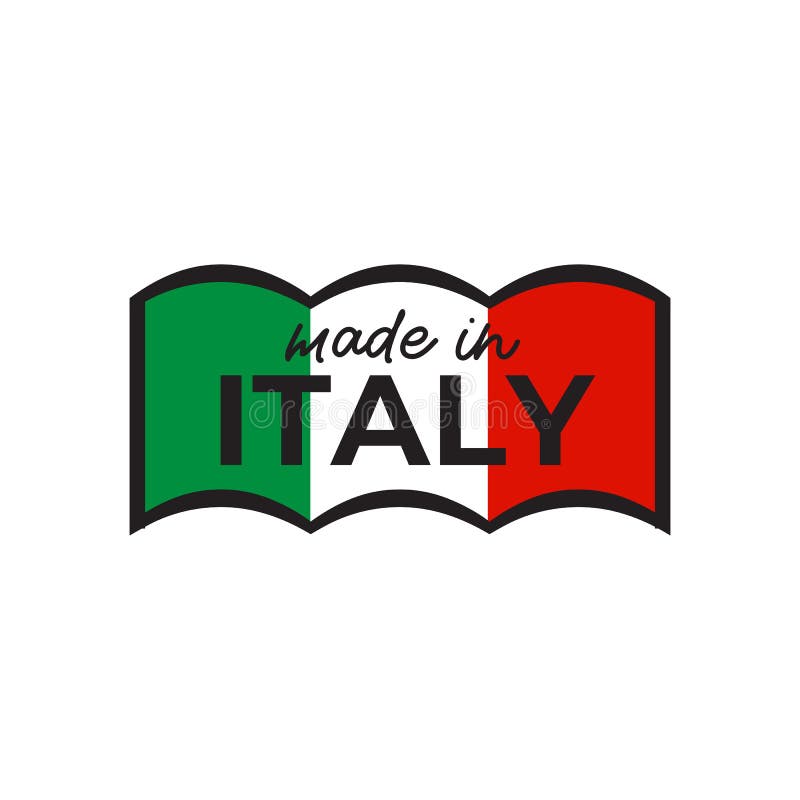 Made in Italy Emblem Label Product Logo Symbol Design Stock ...