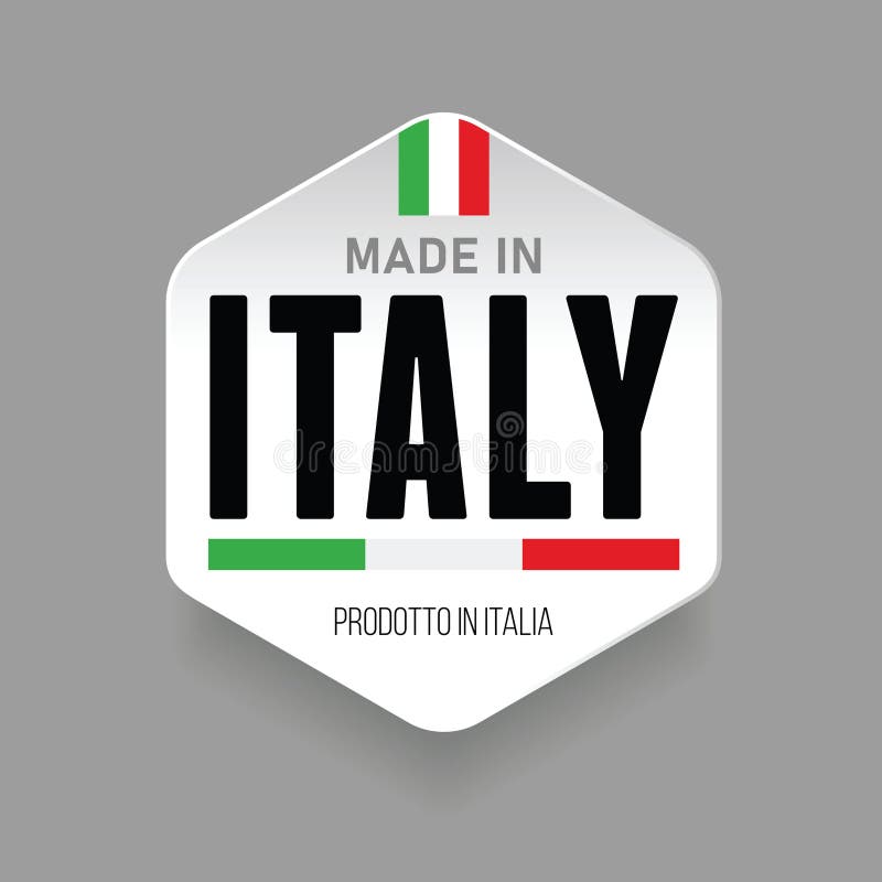 Made in Italy Label Sign Flag Stock Vector - Illustration of original ...