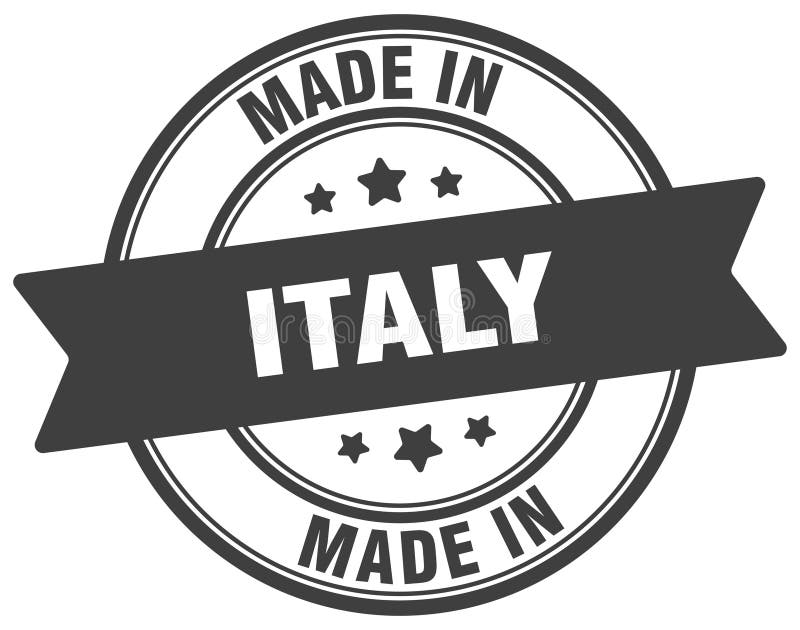 Made in Italy Round Sign. Made in Italy Stamp Stock Vector ...