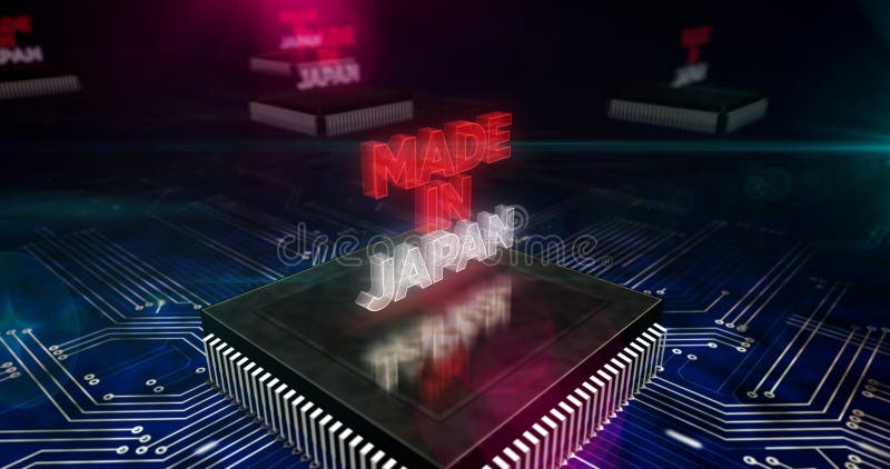 Made in Japan Symbols 3d Illustration Stock Illustration - Illustration ...
