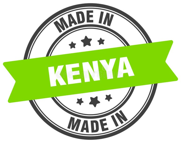 Made in Kenya Round Sign. Made in Kenya Stamp Stock Vector ...