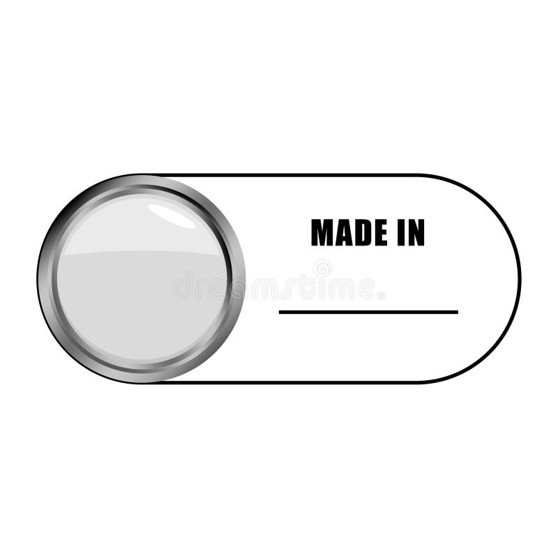 Made in Label. Quality Stamp Vector. Product Origin Mark. Information Text Box Stock Vector ...