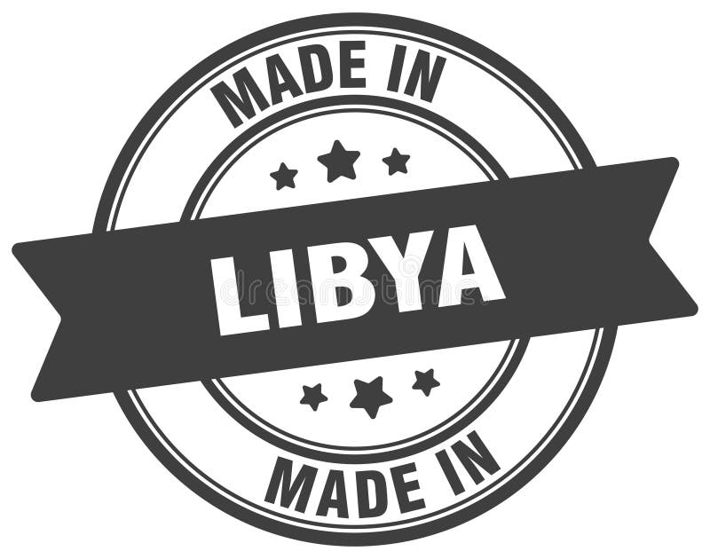 Made in Libya Round Sign. Made in Libya Stamp Stock Vector ...