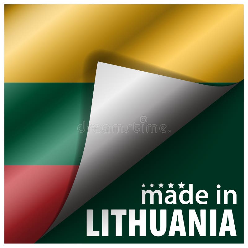Made in Lithuania Graphic and Label Stock Vector - Illustration of ...